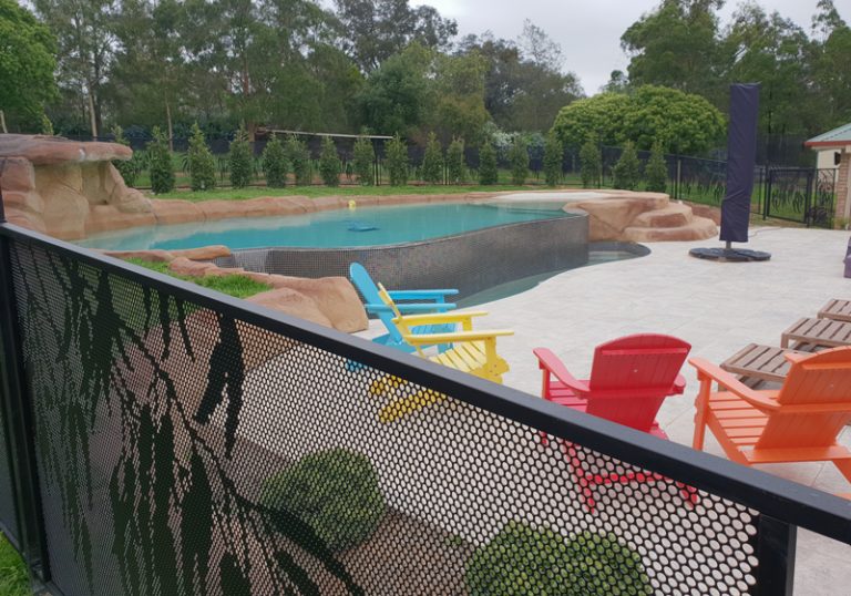 Pool Perf Perforated Pool Fencing made to measure and Council approved